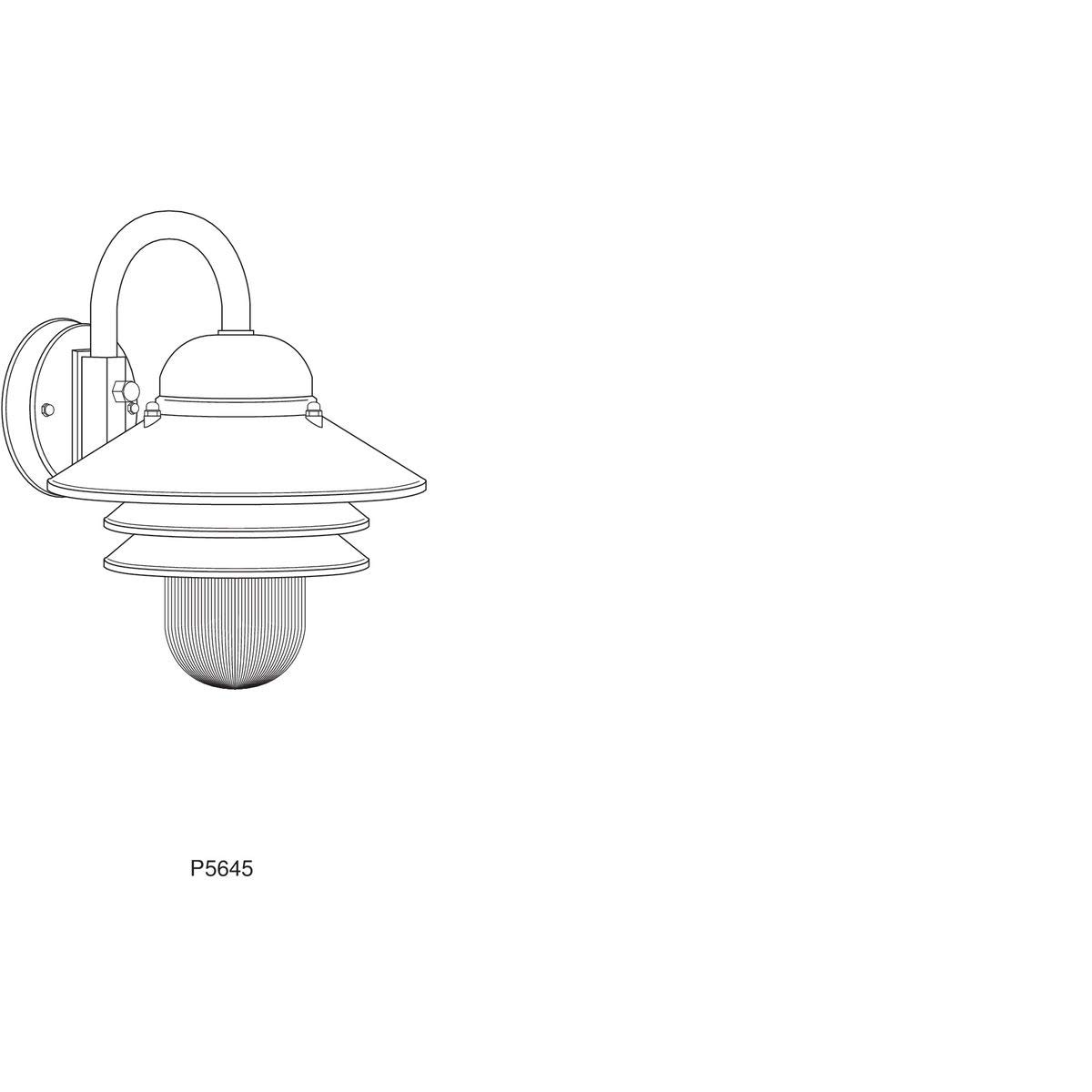 Progress Lighting P5645-30 Transitional One Wall or Ceiling Mount from Polycarbonate Outdoor Collection in White Finish Lighting Accessory, 10-Inch Width x 10-Inch Height