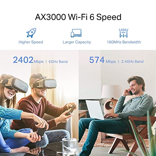 TP-Link - AX3000 Dual-Band Wi-Fi 6 Range Extender (Renewed)