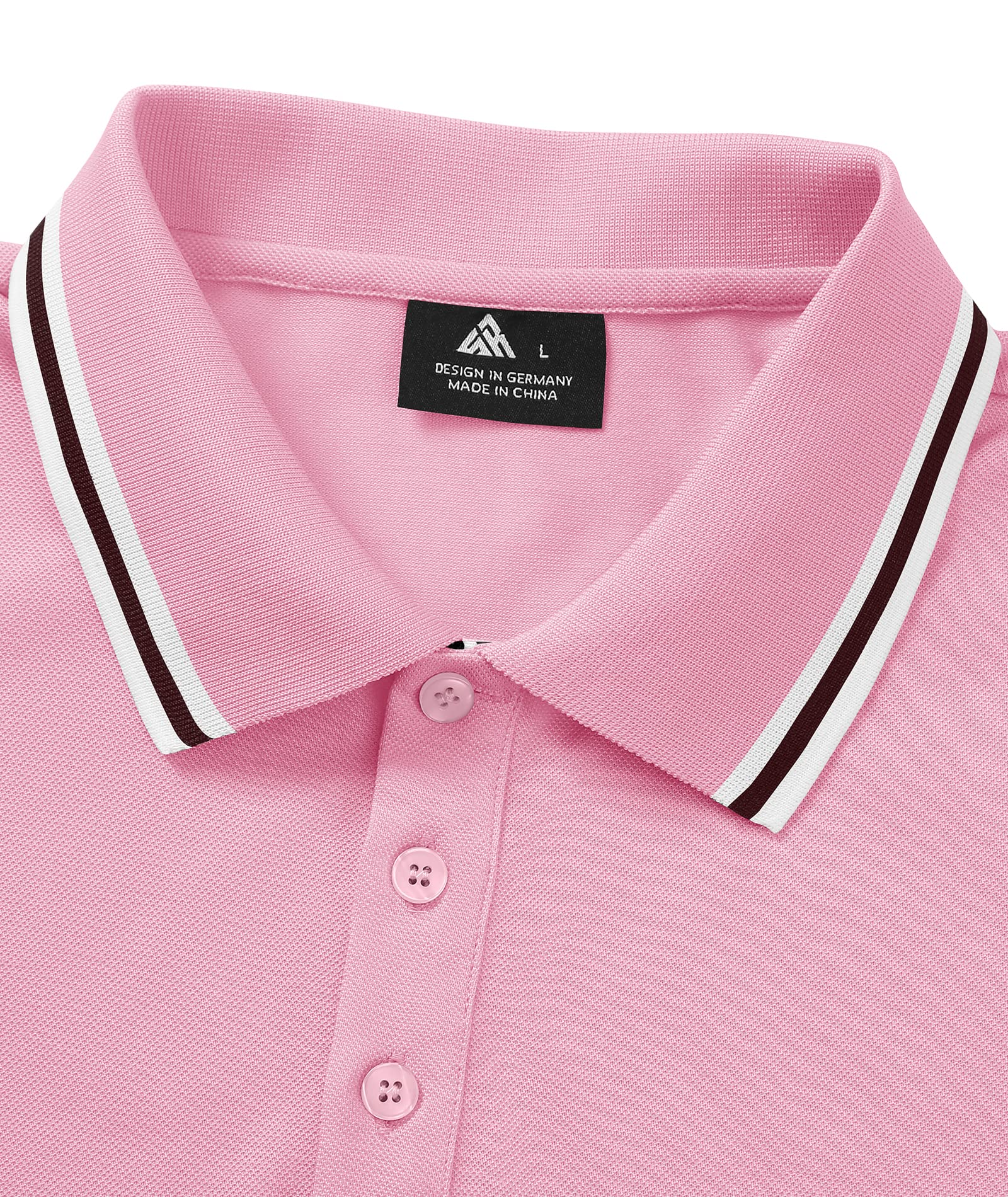 GEEK LIGHTING Polo Shirts for Men Short Sleeve Summer Causal Collared Golf Tennis T-Shirt,Pink M