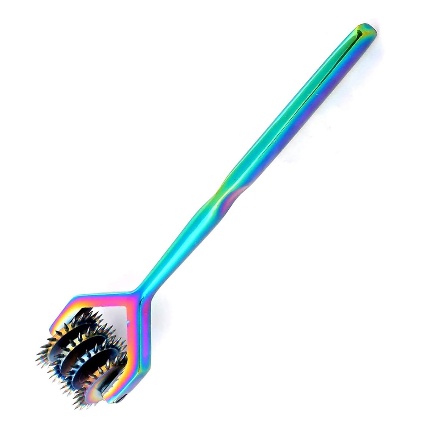 PRECISE CANADA WARTENBERG Stainless Steel Pin Wheel 4 Head - Strong Pinwheel Rainbow Color