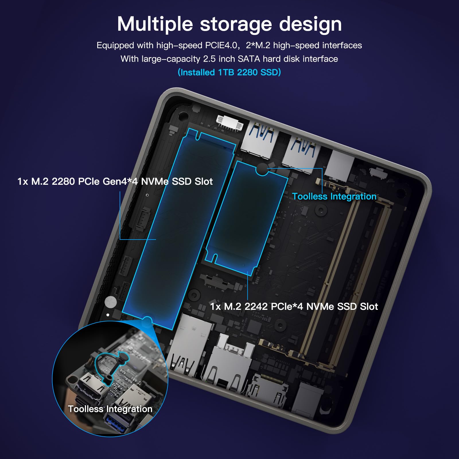 GEEK+ NUC 12 Pro Mini PC, Latest 12TH GEN i5-1240P 12-Cores, Upto 4.4GHz Turbo, 16 Threads, 12MB Smart Cache, 28W Iris Xe Graphics, 0GB RAM, 0GB SSD, Barebone(NUC12WSHi5