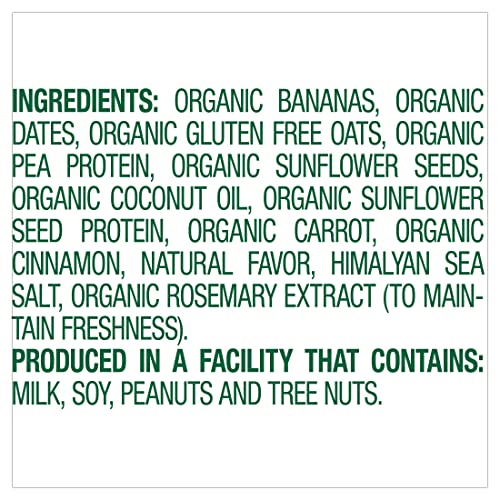 CoComelon Sprout Organic Baby Food, Toddler Snacks, Bananas, Peas and Carrots Snack Bar (6 pack)