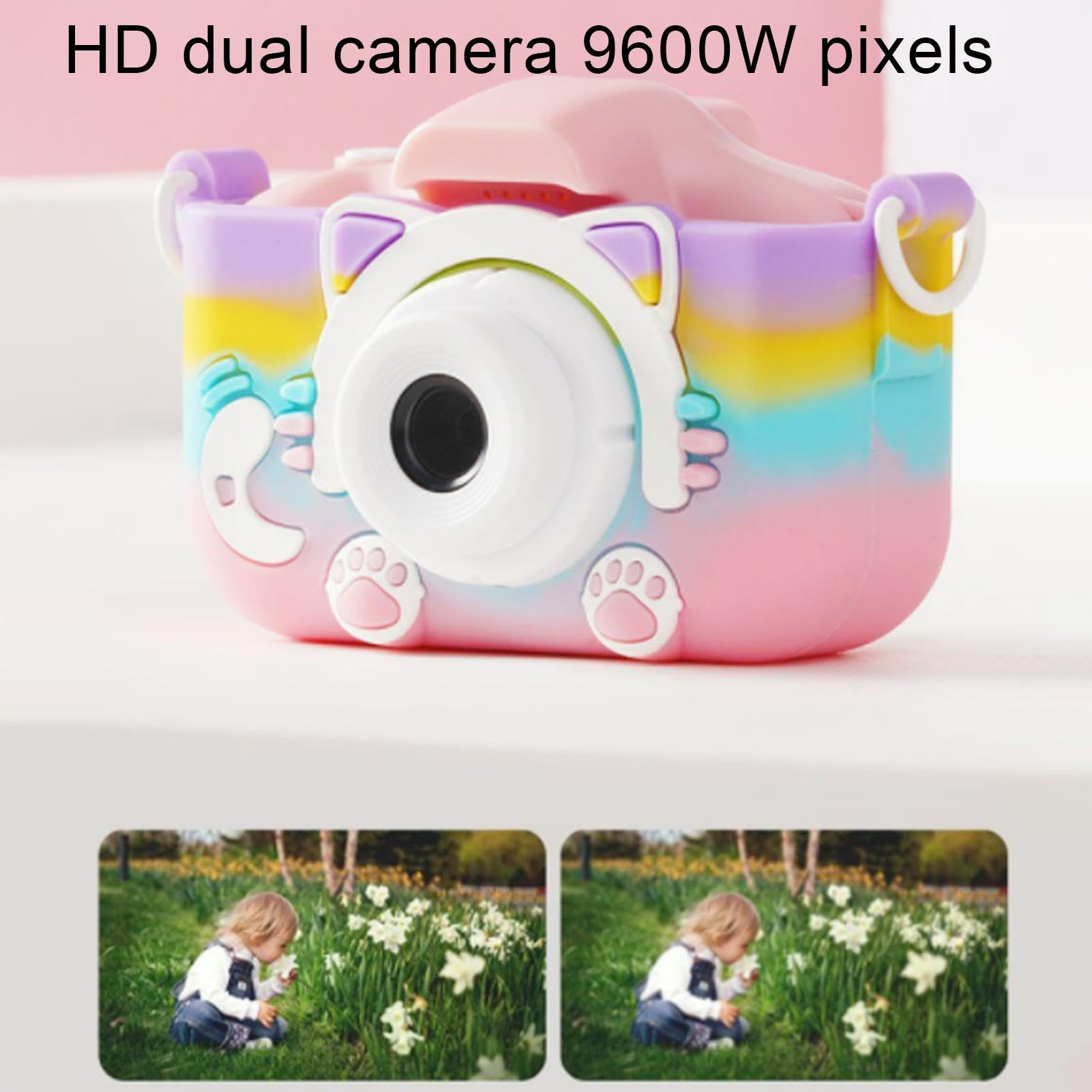 Digital Camera Kids, Kids Toy Camera, Capture Digital Camera, Portable Mini Camera, Light Weight Small Kids Camera, Multifunction Camera, Children Dual Camera with 1080p Video, Toy Camera for Kids