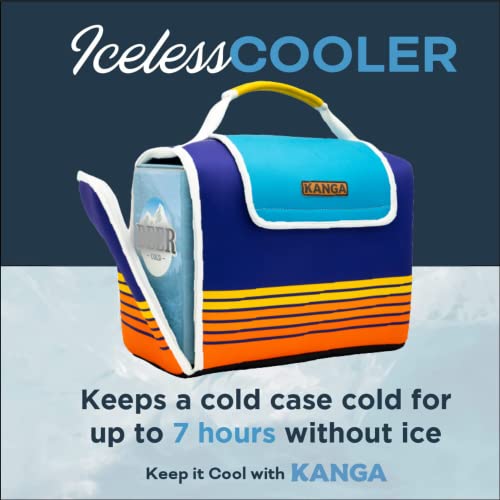 Kanga Insulated Cooler Bag - Soft Cooler Bag - 24 Pack Beer and Seltzer Drink Cooler - Insulated and Durability Tested - Kanga Kase Mate Cooler - Retro