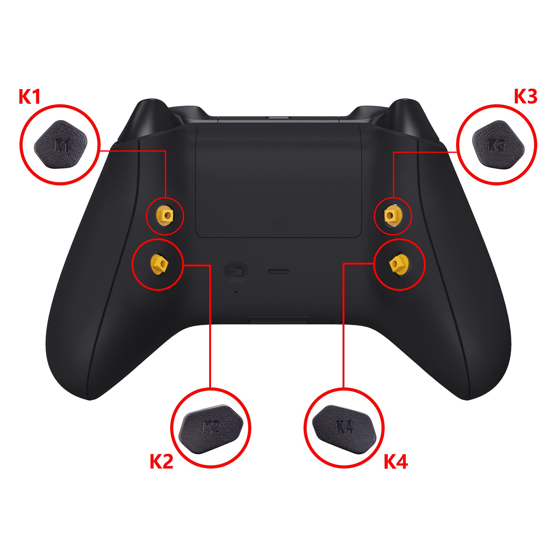 eXtremeRate Hope Programable Remap Kit for Xbox Series X/S Controller, Upgrade Boards & Redesigned Back Shell & Side Rails & Back Buttons for Xbox Core Controller - Black