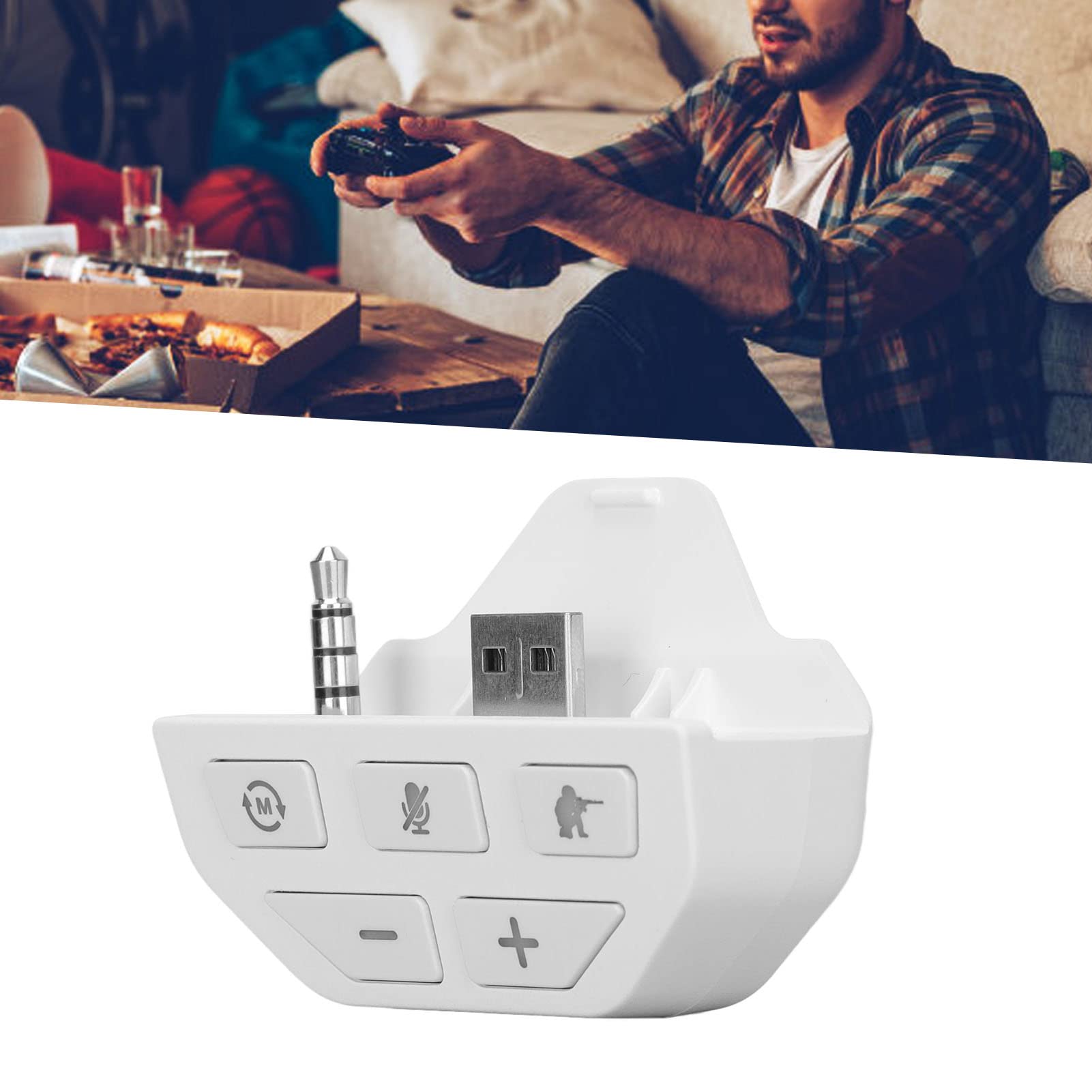 Headphone Adapter EQ Sound Mode, Wireless Controller Stereo Sound optimization Mode