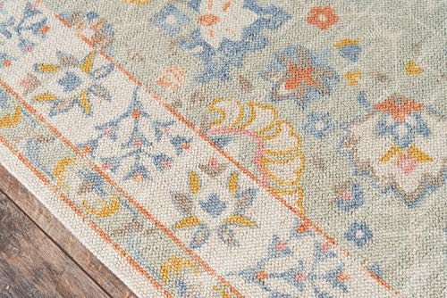 Momeni Anatolia Area Rug, 3 ft 3 in x 5 ft, Light Blue