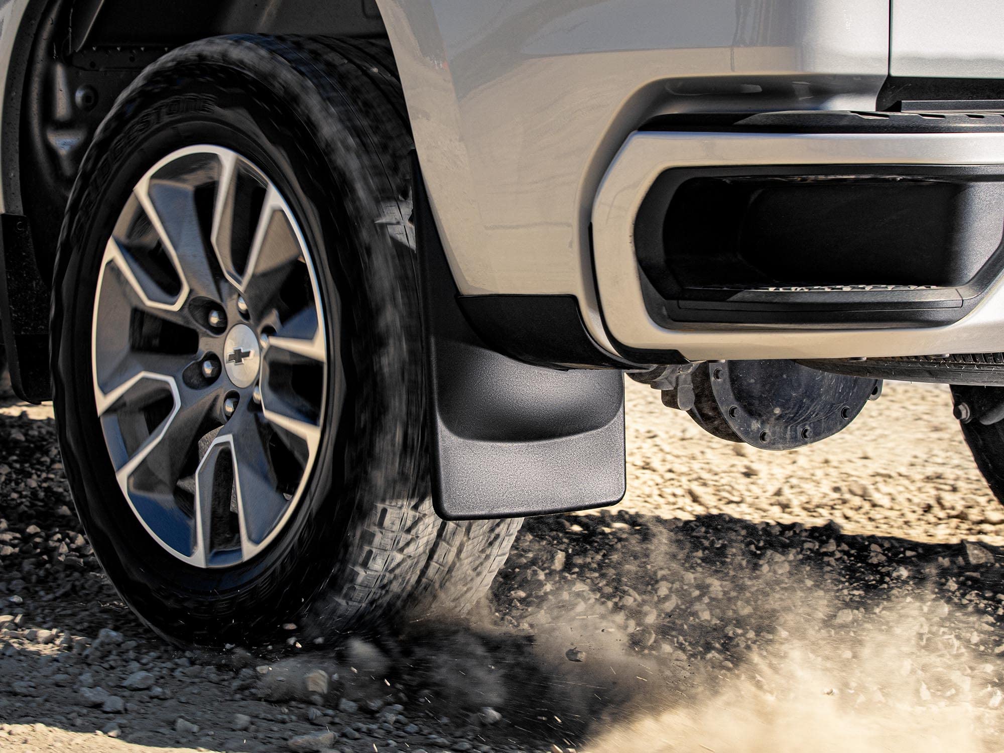 WeatherTech Custom No Drill Splash Guard MudFlaps for Ford F-150 - Front & Rear Set (110003-120003), Black