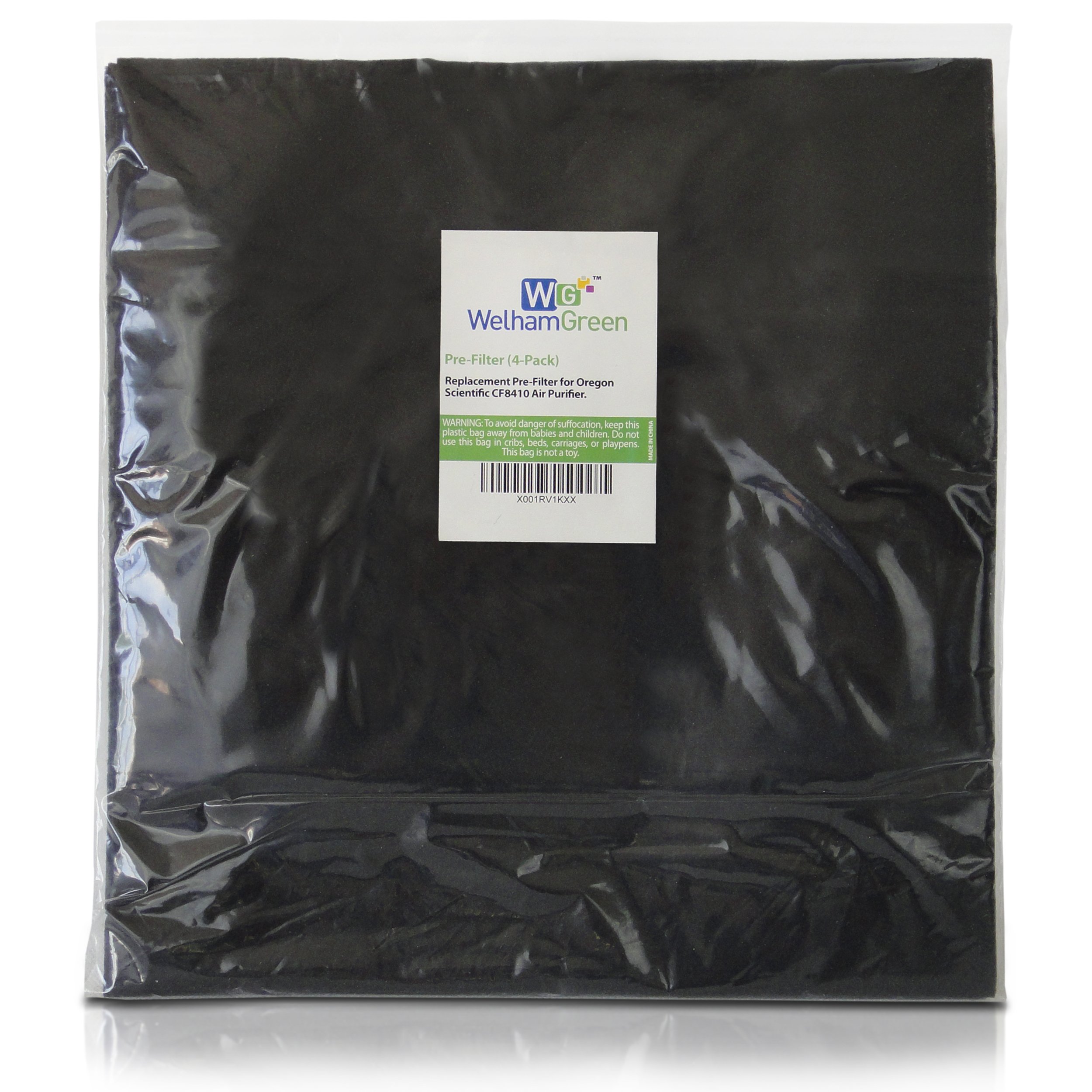 Welham Green Pre-Filter 4-Pack Compatible with Oregon Scientific Air Purifier Model CF8410, Premium Replacement Filter