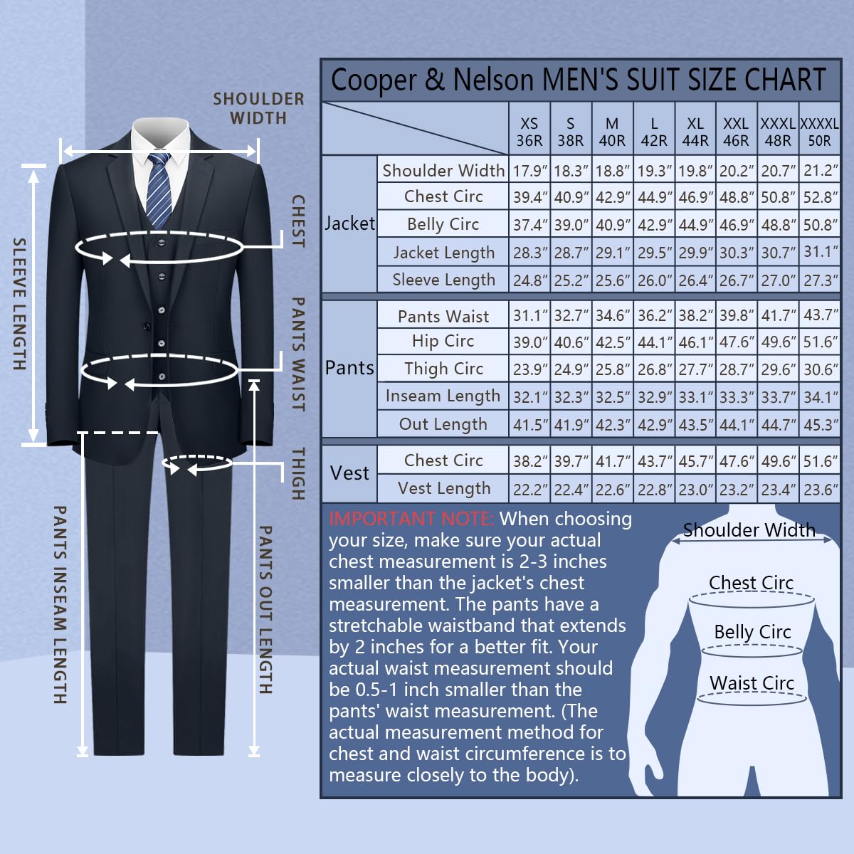 Cooper & Nelson Men's Suit Slim Fit, 3 Piece Suits for Men, One Button Solid Jacket Vest Pants with Tie, Tuxedo Set Olive L