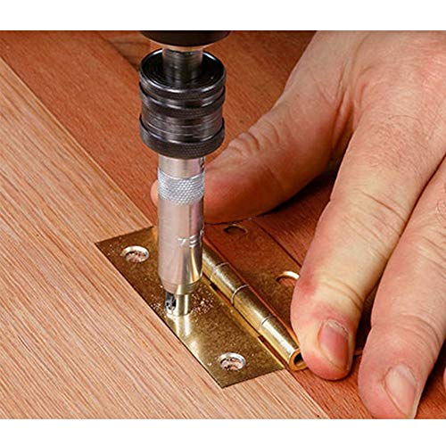 GORCHEN Center Drill Bit Self Auto Centering Hinge Drill Bit Set for Woodworking Door Window Cabinet Total 10 PCS