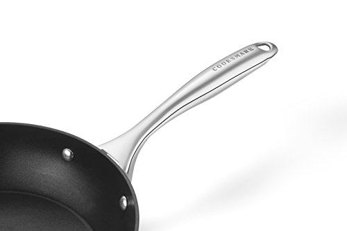 cooper pan Diamond-Infused Nonstick Induction Safe Cookware Set, Scratch-Resistant Pots and Pans Set with Glass Lids, Dishwasher Safe Oven Safe 10-Piece, Copper Brown