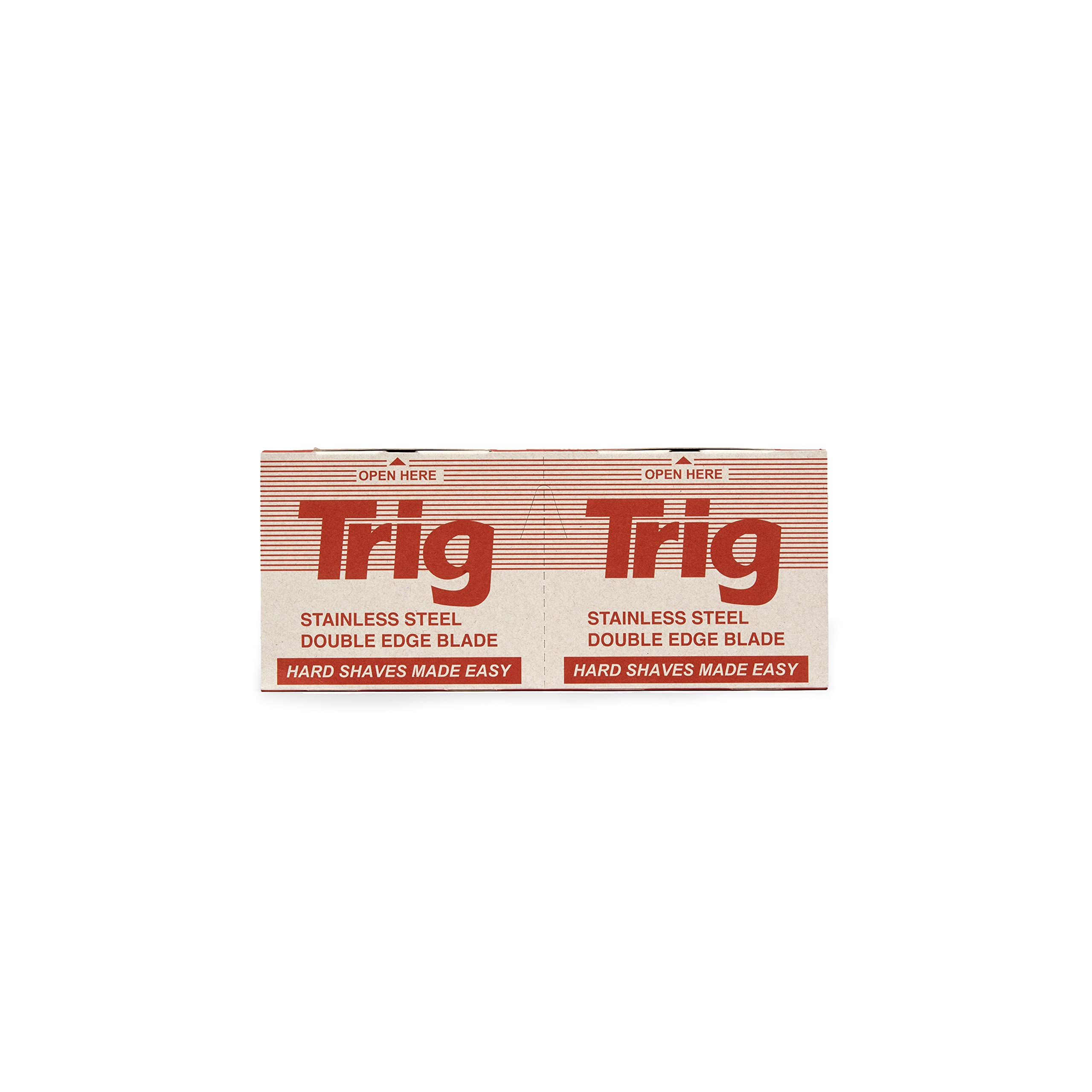 Treet Trig Silver Edge Stainless Steel Double Edge Shaving Blade Pack of 200 - For All Safety Razor Types