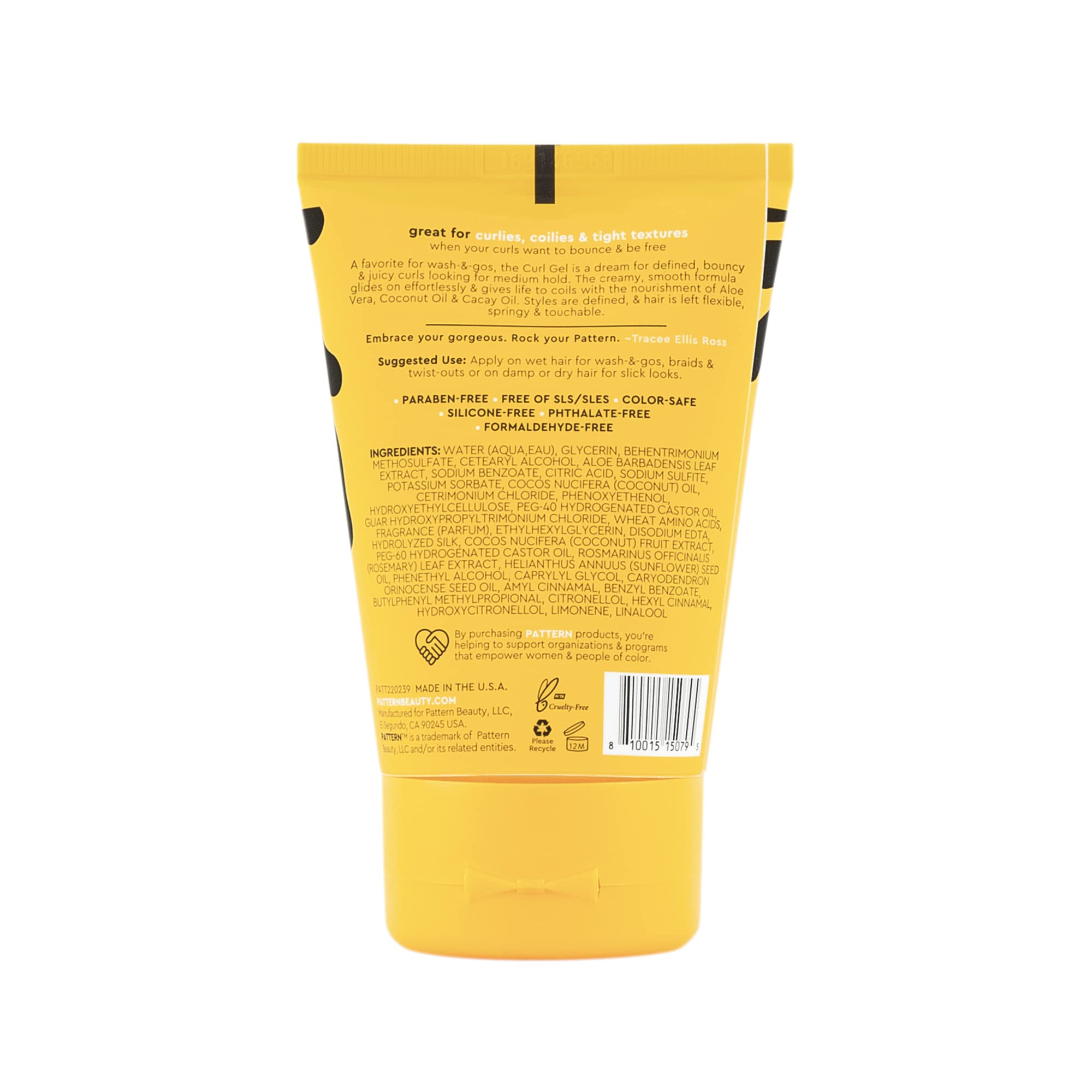 PATTERN Beauty by Tracee Ellis Ross Curl Gel, 3 Fl Oz, Travel Size, Best for Curlies, Coilies and Tight-Textured, 3a to 4c