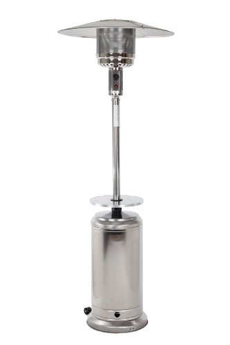 Golden Flame Drink Table for Patio Heater Stainless Steel
