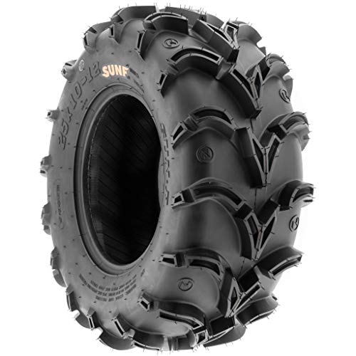 SunF 28x10-12 28x10x12 Mud v-shape ATV UTV Muddy Tire 6 PR A050 - SET of 4