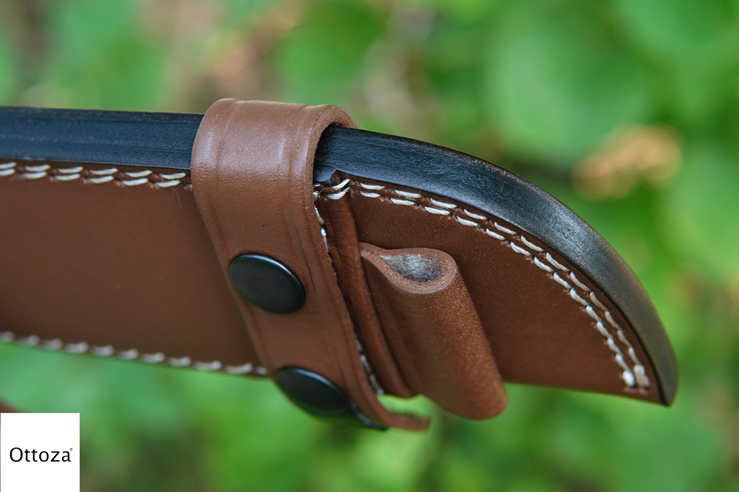 Ottoza TOP GRAIN Leather Knife Sheaths for Fixed Blade Knives, RIGHT HAND Leather Knife Sheath for Belt, Leather Knife Holster Belt Knife Holder, Horizontal Knife Sheath for Belt No:39