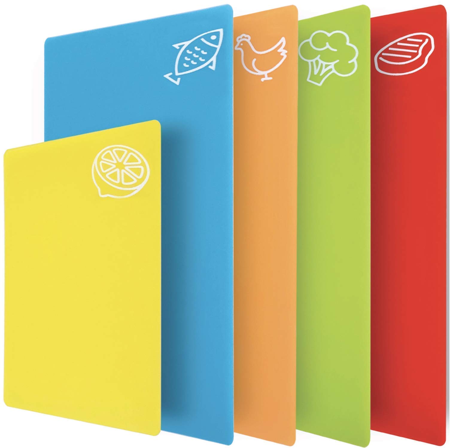 Gorilla Grip Drawer Liner and Flexible Cutting Board Set of 5, Drawer Liner Size 17.5x20 in Beige, 2 Item Bundle