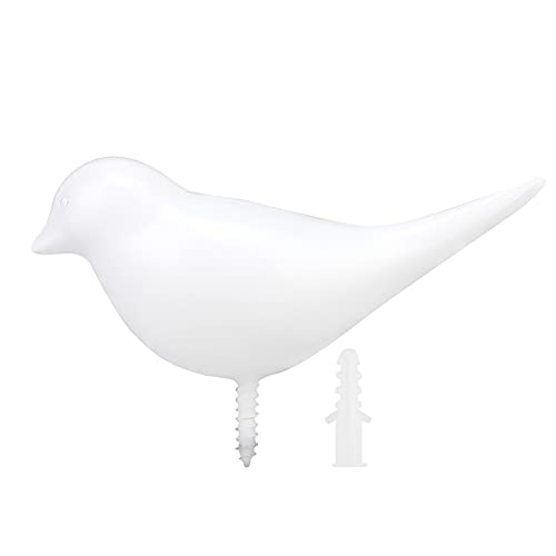 Jerliflyer Wall Bird Hook, Resin Bird Coat Hook Advanced Creative Wall Hanging Bird Decorative Art Hat Towel Bag Coat Hanger Family, Living Room, Bedroom, Shop Gift(White)