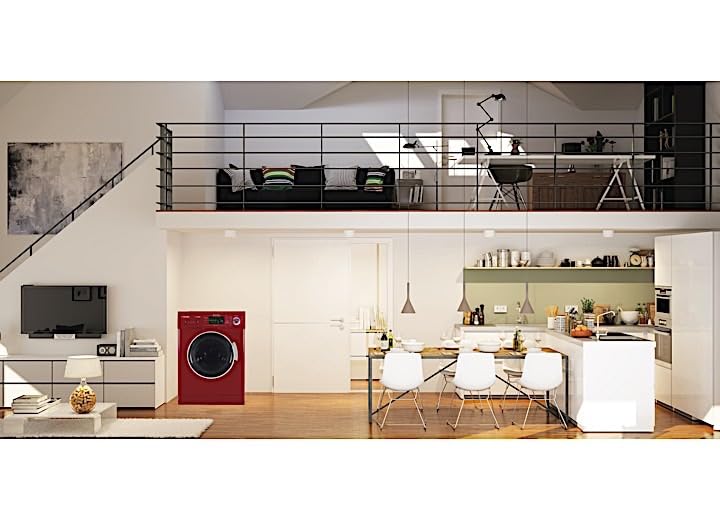 Pinnacle 18-4400N Super Combo Washer/Dryer - Merlot