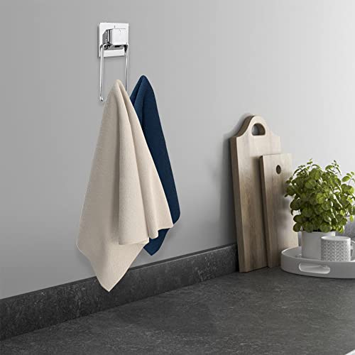 Hagen Door Hanger, Bath Door Hook, Hanging Coats, Hats, Robes, Towels, No Drill Screwless Installation, Modern Style (Twin Hanger)