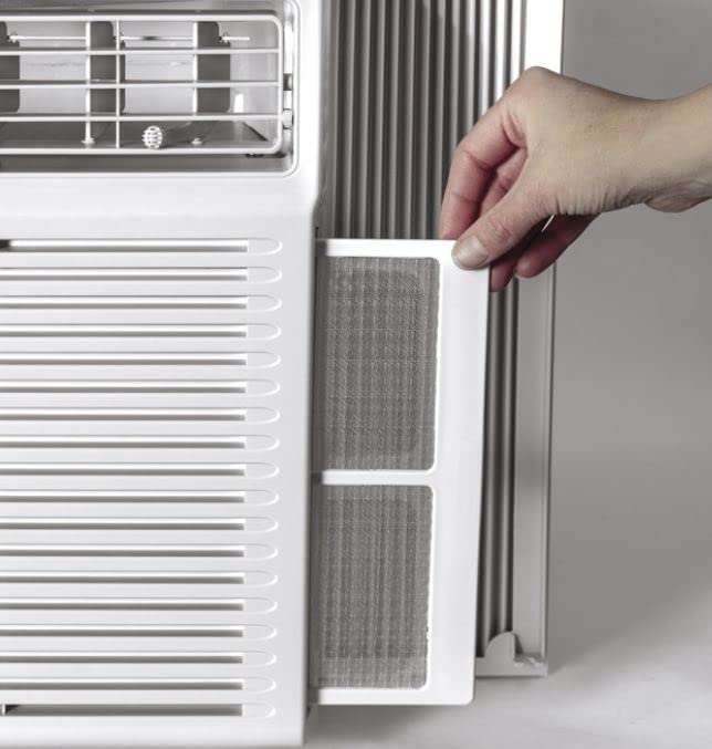 GE AHE08AX 8,000 BTU 350 Sq. ft. Window Air Conditioner with Heat (Renewed)