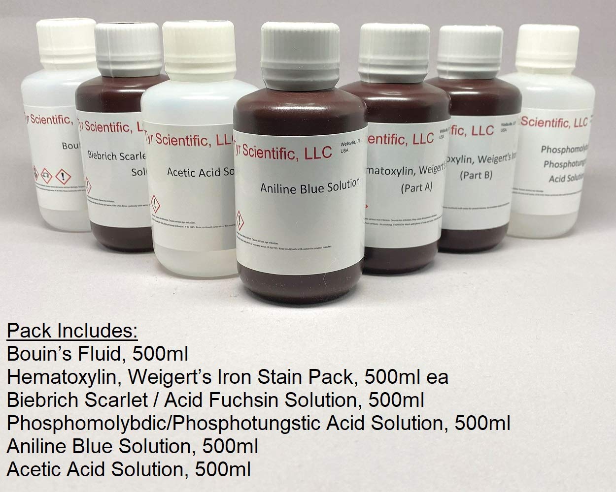 Trichrome Stain Pack (Modified Masson’s), 500ml