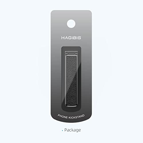 Hagibis Phone Kickstand Vertical and Horizontal Stand Adjustable Angle Aluminum Phone Holder Compatible with iPhone 13 12 Pro 13 Mini 13 Pro Max, Samsung and Xiaomi (New Black)