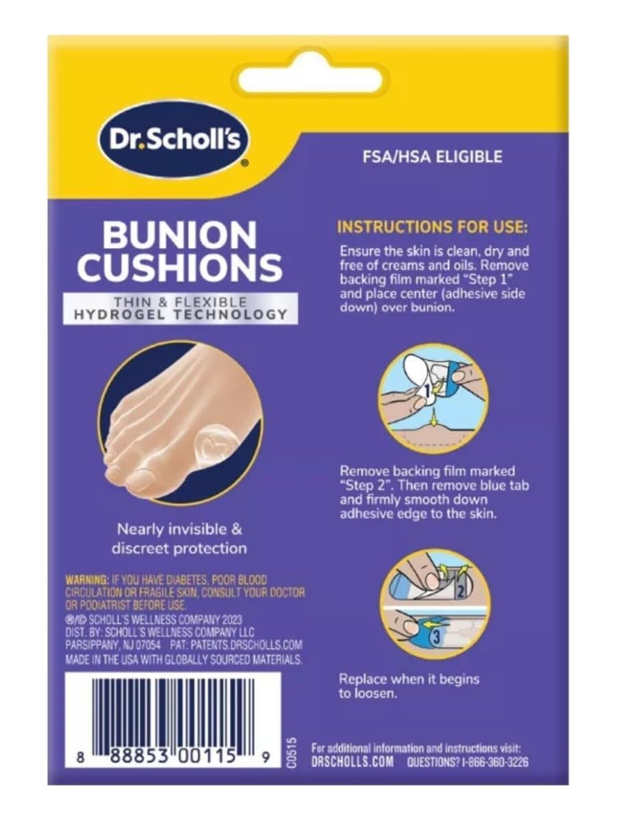 Dr. Scholl's Bunion Cushions - 5 Each, Pack of 4