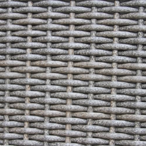 Outdoor Interiors All Weather Eucalyptus Driftwood Patio Lounger Chair, Grey Wicker