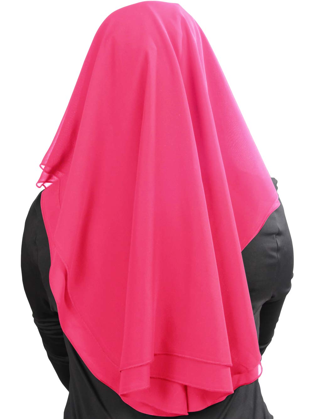 MyBatua 3 Layers Saudi Niqab In Breathable Georgette, Wholesale Price, 1pc Face Veil NQ-003 (Sweet Pink)