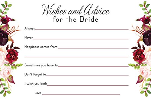 Planet Mango Floral Bridal Shower Games - Set of 4 Games for 50 Guests - with Mimosas Bar Banner and Bride to Be Sash