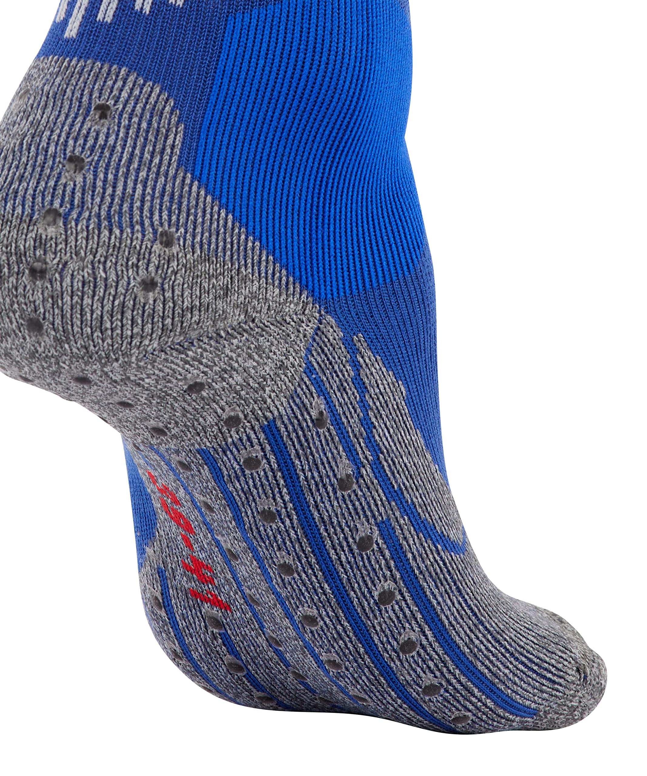 FALKE Unisex 4 GRIP Athletic Socks, Mid Calf, Sole Grips, Light Weight Sport Sock, Breathable Quick Dry, Lyocell, Blue (Blue 6449), 9-10, 1 Pair