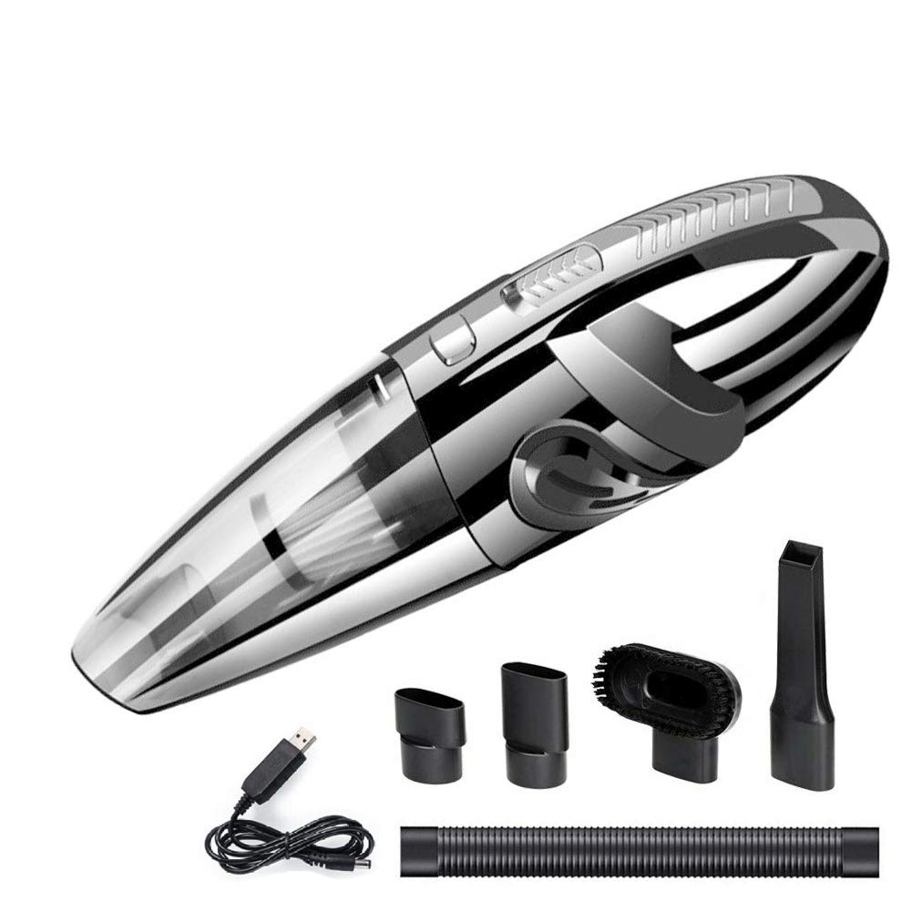 Dustbuster Handheld Vacuum YWUS Rechargeable Vacuum 7Kpa Handheld Cleaner with Filtration System, Cordless, Wet/Dry DC 12V and Low Noise(Black)