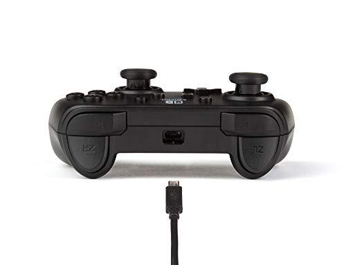 PowerA Nintendo Switch Wired Controller - Black, Detachable 10ft USB Cable, No Battery Required, Officially Licensed By Nintendo