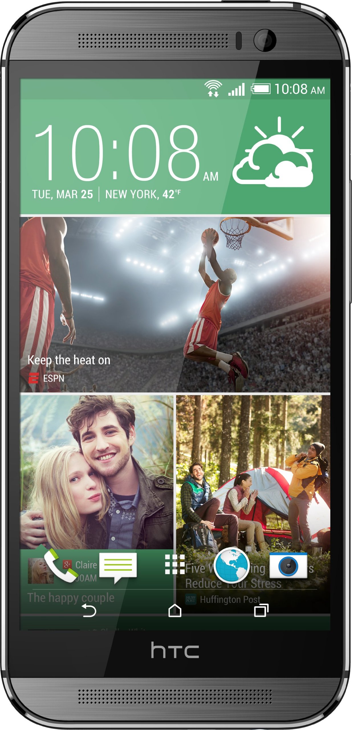 HTC One M8 Factory Unlocked Smartphone with 32 GB Memory, Nano-SIM support and 5.0-Inch Display US Warranty (Gunmetal Grey)
