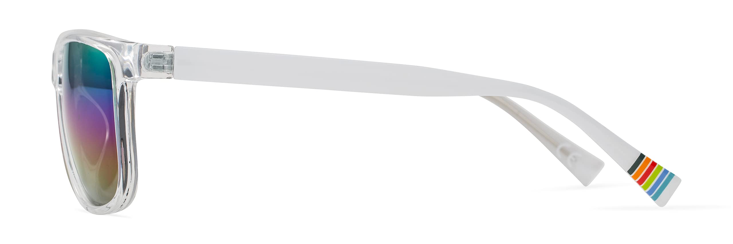 Foster Grant Sun Luv Be Unique Square Sunglasses, Crystal, 56mm, (10261640)