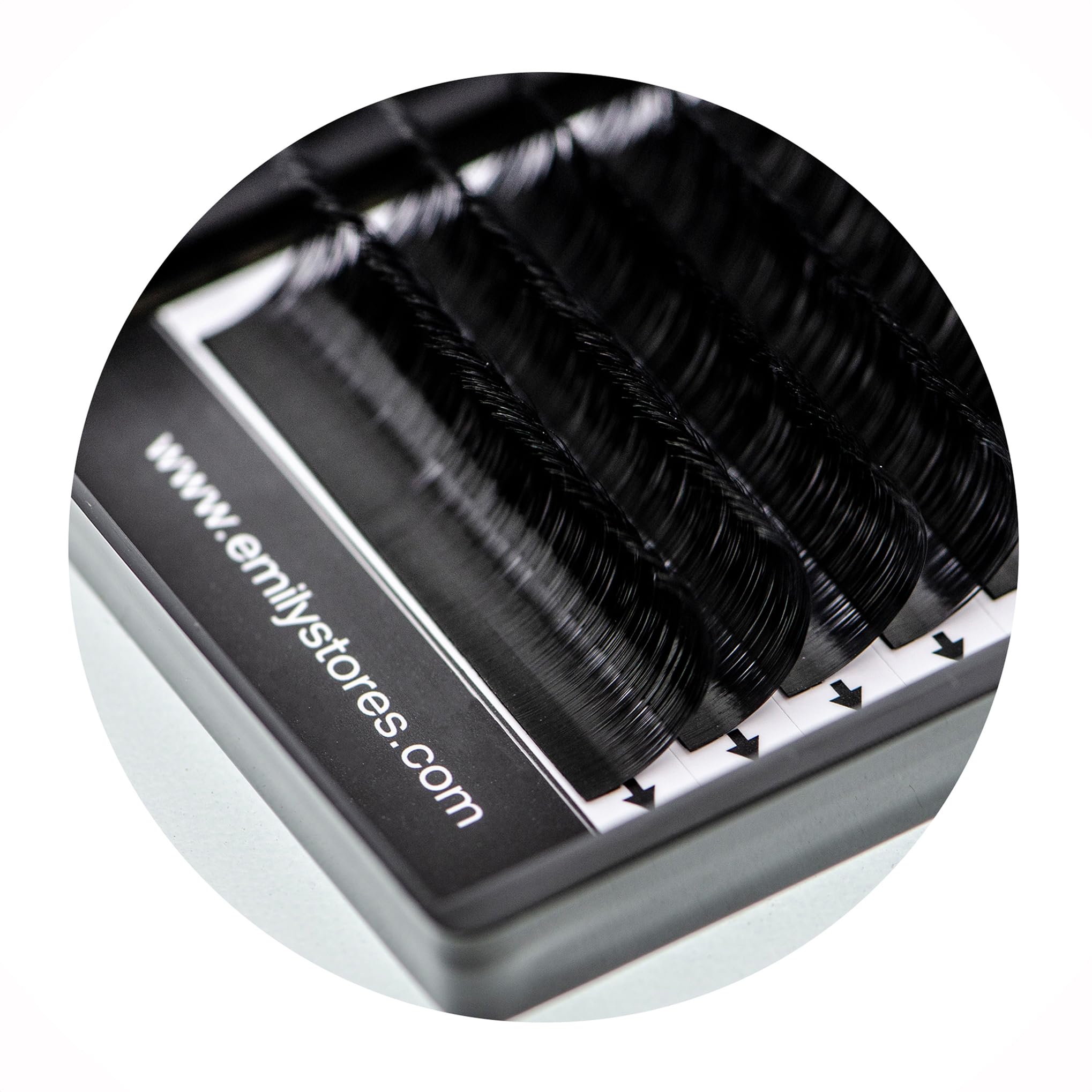 EMILYSTORES Eyelash Extensions 0.20mm Thickness C Curl 8mm Length Natural Looking Individual Volume Eyelashes For Lash Extensions(0.20,C,8mm)