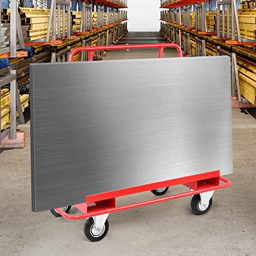 Goplus Drywall Sheet Cart, Heavy Duty Panel Dolly Cart with 4 Swivel Wheels, Handling Wall Panel, Sheetrock, Wood Panel, Rolling Dolly for Garage, Home, Warehouse