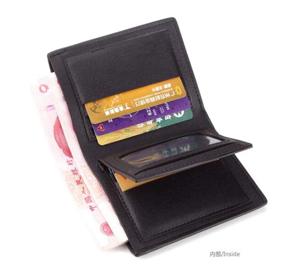 yehert Pu Leather Short Billfold Wallet Credit Card Holder For Wen,Women, Red Hat Logo Black Purse (#2 Red)