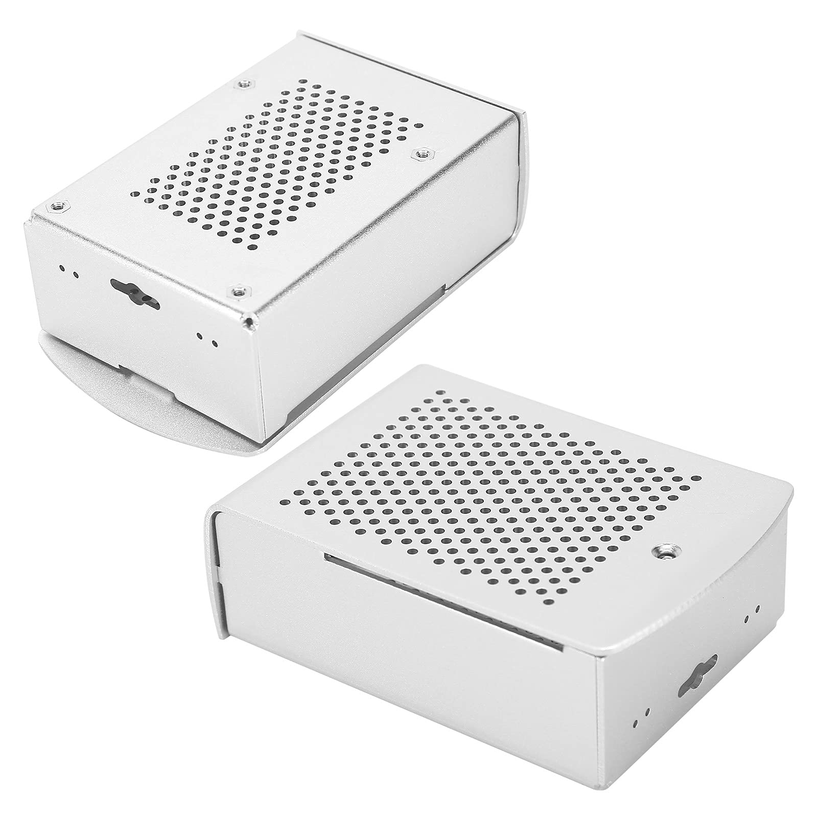 Protective Enclosure, Aluminum Alloy Heatsink Case Efficient Reserved Interface Good Adaptability with Fan for Raspberry Pi 2 3 B+ Model