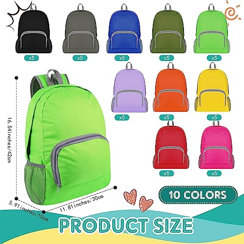Silkfly 50 Pcs 17 Inch School Backpack for Kids Classic Durable Lightweight Bookbag Book Bag School Supplies with Adjustable Padded Shoulder Straps and Front Pocket for Girls Boys