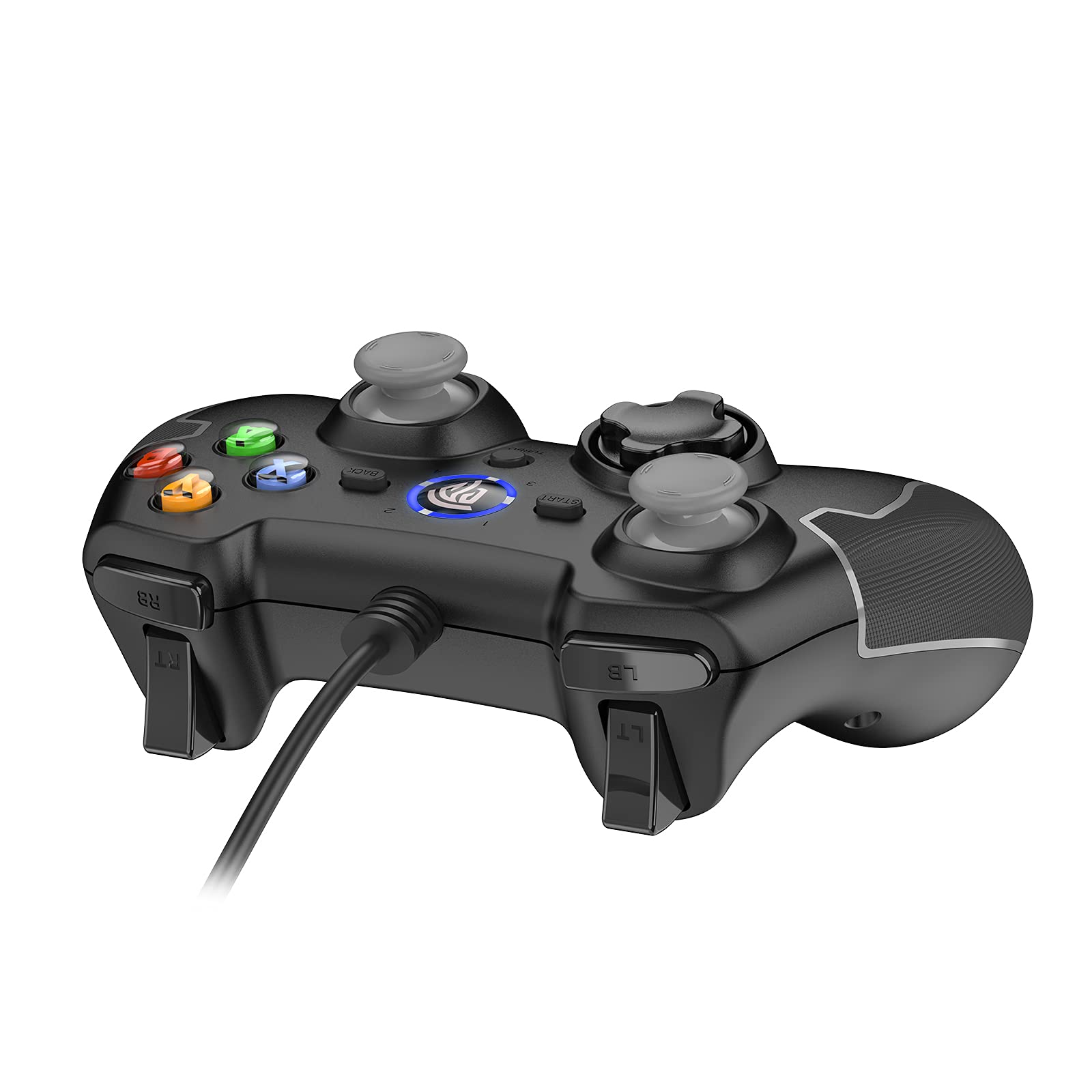 EasySMX Wired Gaming Controller, PC Game Controller Joystick with Dual-Vibration Turbo and Trigger Buttons for Windows/Steam/Android/ PS3/ TV Box
