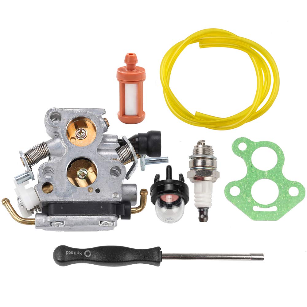 Dalom C1T-El41 Carburetor Kit for Zama 435 435E 440 440E Chainsaw Jonsered CS2240 CS2240S Craftsman 358381800 506450501 Carb Uel Filter Spark Plug
