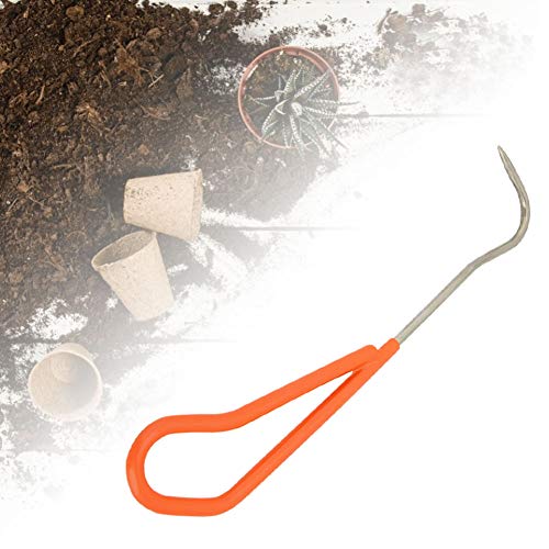 GOTOTOP Bonsai Hook Sturdy Manganese Metal Gardening Hook Handle Bonsai Root Hook with Comfortable Handle for Loosing Soil