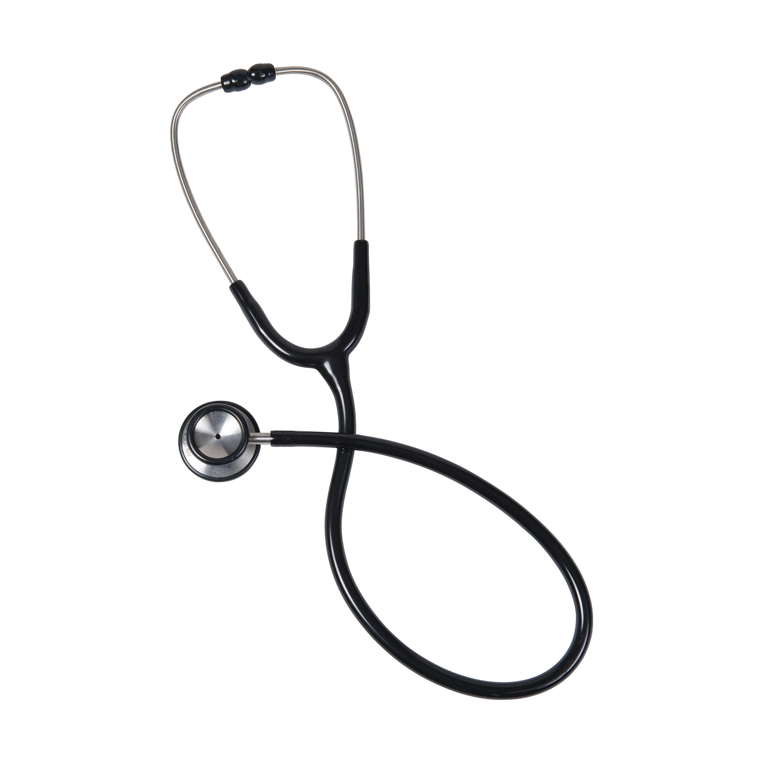MABIS Stethoscope, Adult with Infant Bell, Diaphragm, Stainless Steel Chest piece, Dual Binaural and 22 Inch Tubing with 2 Extra sets of Ear tips, Black