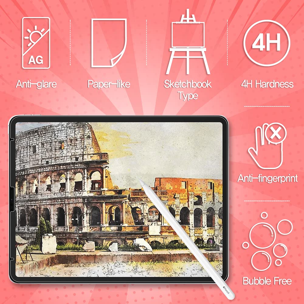 Healing Shield Screen Protector Compatible for Huion KAMVAS Pro 13 (2.5k) Light Anti Glare Paper Texture Feeling Matte Film KamvasPro13