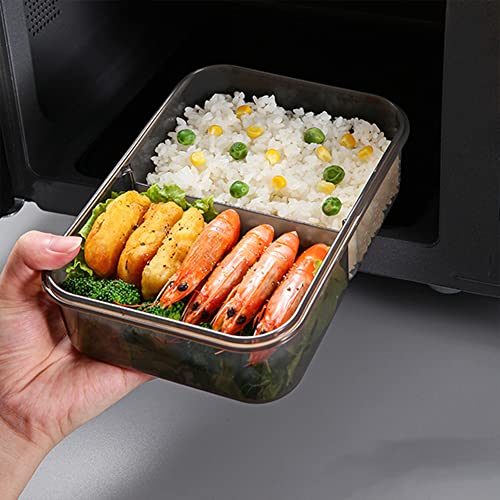 Ptsygantl Bento Boxes, 1100ML Bento Lunch Box, Bento Box With Compartments, Leakproof Lunch Containers for Office (Pink)