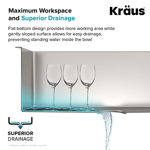 Kraus KHU103-33-1610-53SS Set with Standart PRO Stainless Steel Sink and Bolden Commercial Pull Faucet Kitchen Sink & Faucet Combo, 33 Inch