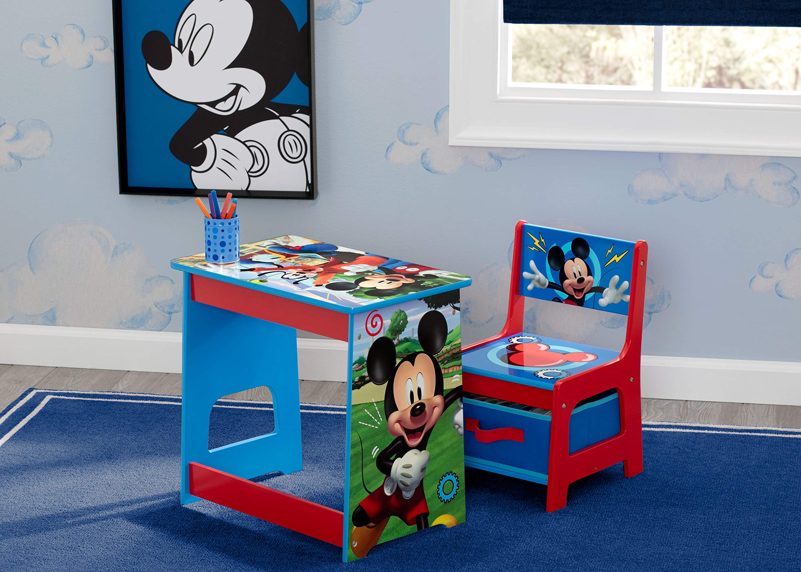 Disney Mickey Mouse Kids Wood Desk and Chair Set by Delta Children